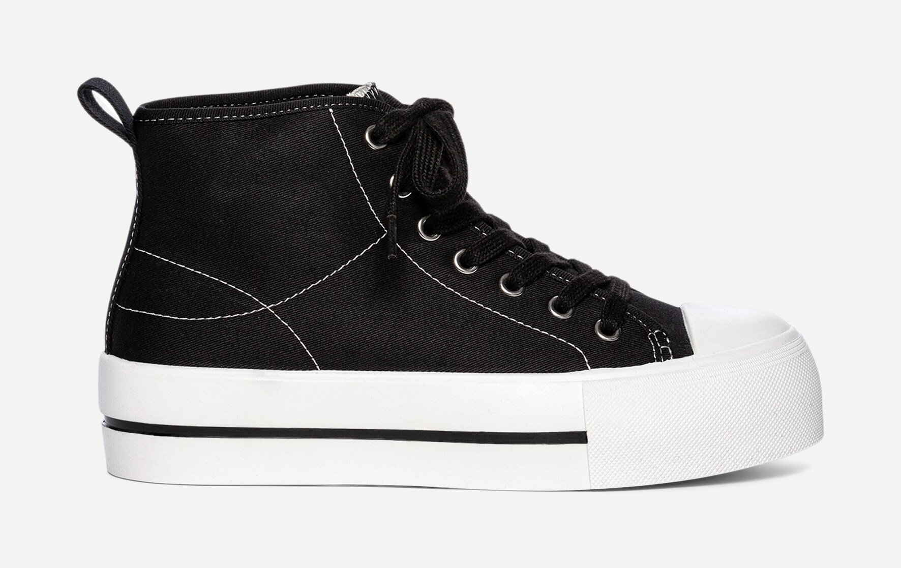 Bacoli High Canvas | Höga sneakers | Svarta | Lejon - Skopunkten