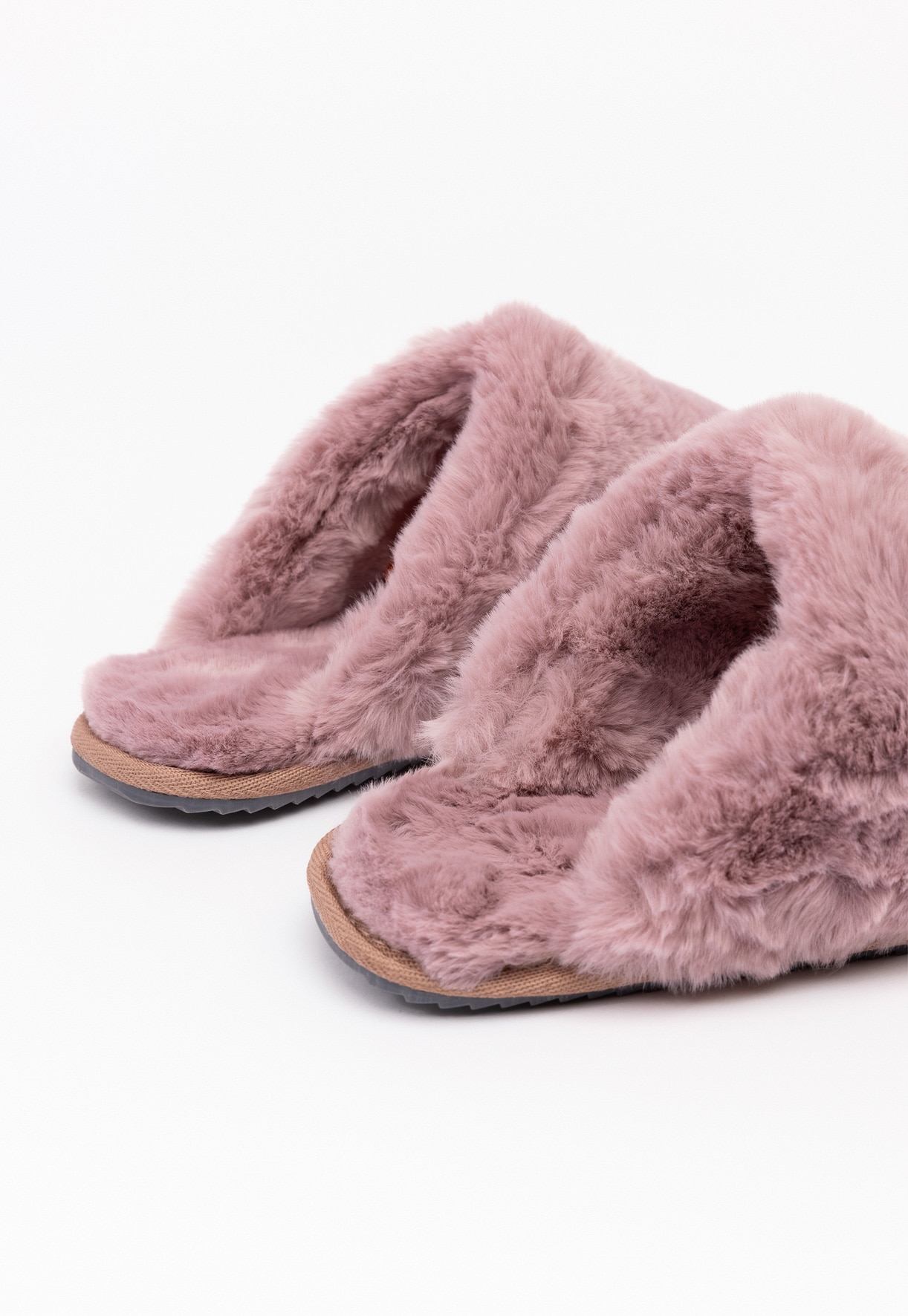 Fluffy Slip In Fur | Tofflor | Rosa | Duffy - Skopunkten