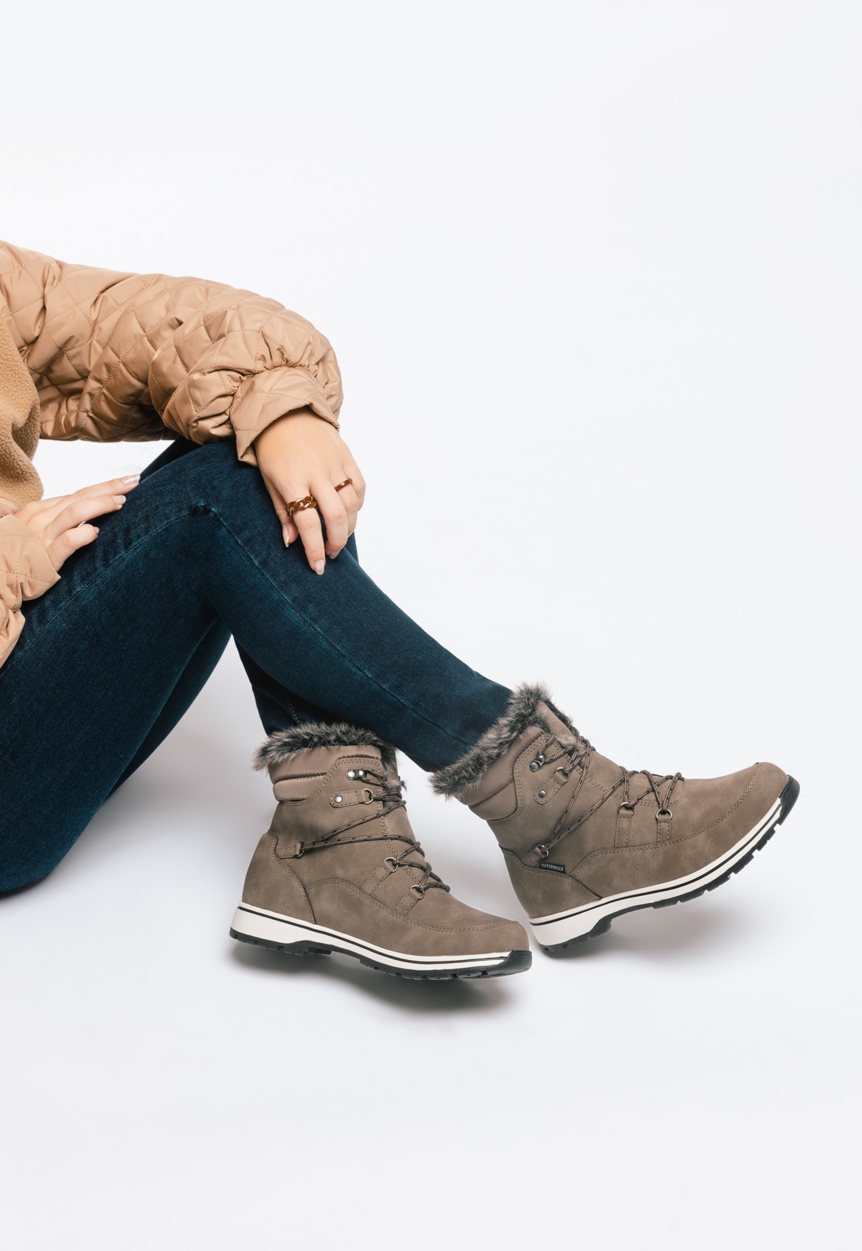 Serena | Varmfodrade kängor waterproof | Bruna | Lejon - Skopunkten