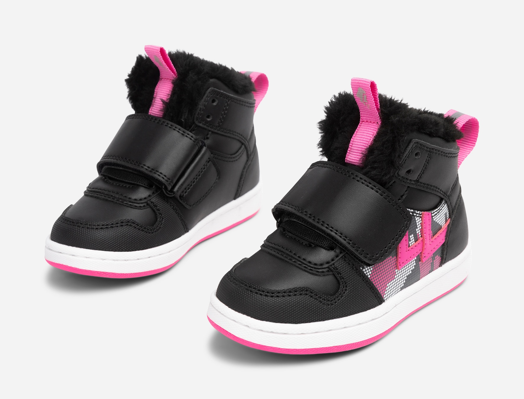 Skate Camo | Barn | Varmfodrade sneakers | Svarta | Lejon - Skopunkten